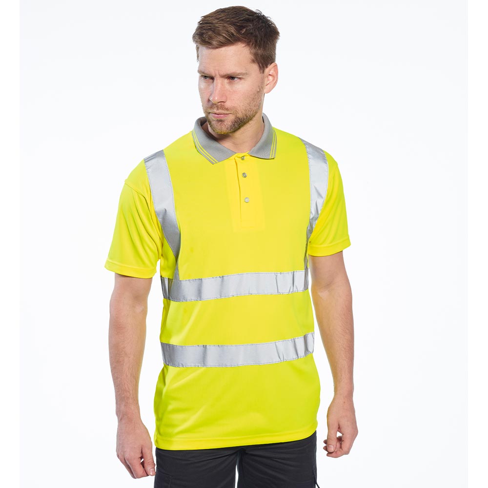 Hi Vis Short Sleeve Polo - Cressco Branded Workwear