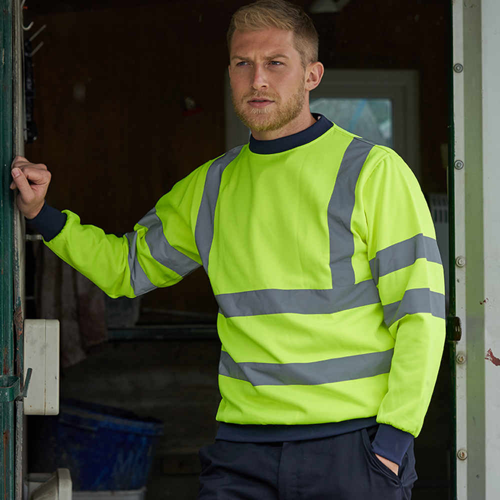 Hi-Vis Two Tone Sweatshirt - Cressco Branded Workwear
