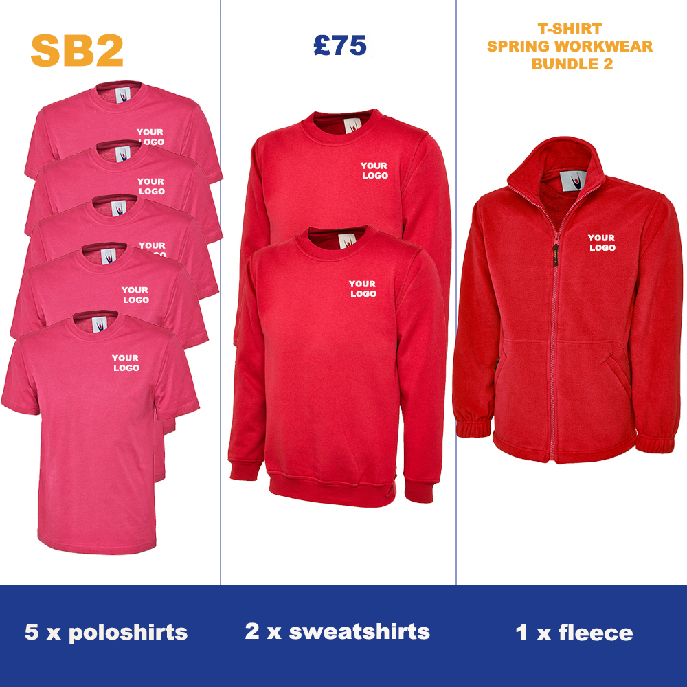 T Shirt Spring Workwear Bundle 2 - Cressco Branded Workwear