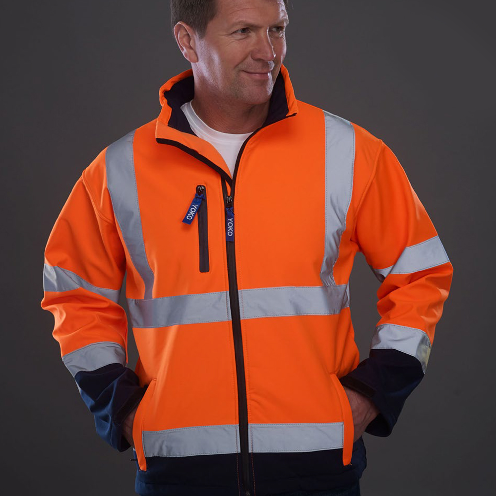 Yoko Hi Vis Softshell Jacket - Cressco Branded Workwear