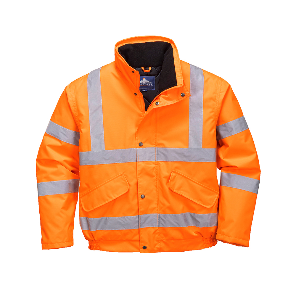 Portwest Hi-Vis GO/RT Bomber Jacket - Cressco Branded Workwear